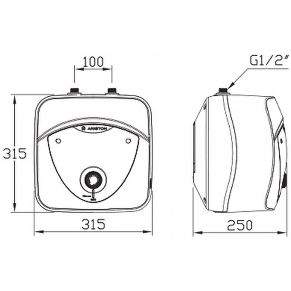 ARISTON ANDRIS LUX 6 UR Elektryczny pojemnościowy podgrzewacz wody, 1 ...